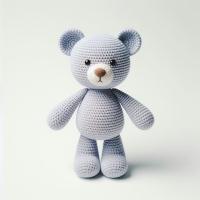 China Handmade Crochet Amigurumi Bear Crochet Doll Baby Soft Teddy Bear Animal Toy for Kids for sale