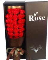 China Valentine's Day Gift Factory Outlet 33 Multicolor Rose Soap Flower Bouquet for Gifts Artificial Flower Home Decoration for sale