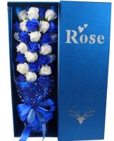 China Valentine's Day Gift Factory Outlet 33 Multicolor Rose Soap Flower Bouquet for Gifts Artificial Flower Home Decoration for sale