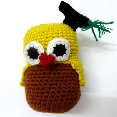 China Wholesale Soft Baby Toy Stuffed Knitted Teddy Bear Crochet Animal Doll for sale