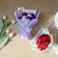 China Roses Bunches Carnations Sunflowers Soap Flower Bouquet Mother s Day Valentine s Day Simulated Bouquet for sale