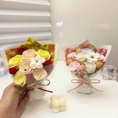 China Best-selling Natural Soap Flower Bouquet Rose for Christmas and Valentine's Day, Perfect for Birthdays and Weddings for sale