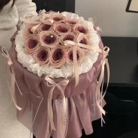 China 21 Heads Fragrant Rose Soap Flower Bouquet Artificial Handcrafted Rose Gift Bouquet  for Valentine Teacher Father Mother Holiday Presents for sale