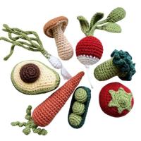 China Children's Crochet Toys Handmade Custom Food Vegetable Crochet Factory Price Crochet Dolls for sale