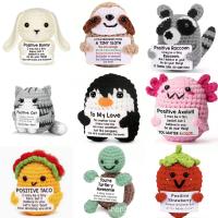 China Hot-selling Plush Dog Raccoon Cute Cartoon Animal Dolls Handmade Crochet Kids Toys Infants Toddlers Toys Wholesale for sale