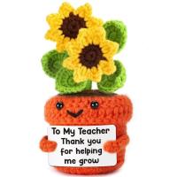 China Crochet Lion Handmade Crochet Inspirational Cheer Gifts Men Women Cute Crochet Stuffed for sale