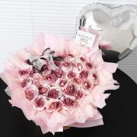 China Handmade Artificial Flowers Valentine's Day Gifts Scented Wholesale Prices High Quality Customizable Soap Flower Bouquet for sale