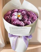 China Cross-Border Handmade Soap Bouquet Imitation Roses Soap Flower Birthday Gifts for Girlfriend for sale