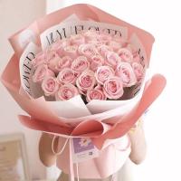 China Scented Handmade Artificial Flowers Valentine's Day Gifts Customizable Wholesale Prices High Quality Soap Flower Bouquet for sale