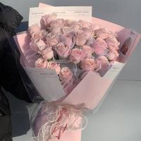 China Scented Handmade Artificial Flowers Valentine's Day Gifts Customizable Wholesale Prices High Quality Soap Flower Bouquet for sale