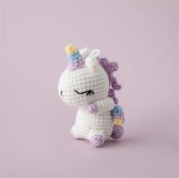 China New Amigurumi Handmade Plush Toys Crochet Doll Gift Decoration Stuffed Animal Unicorn for Boys Girls for sale