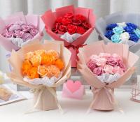 China Hot Sell Soap Flowers Bouquets for Mother's Day Valentine's Day Gift for sale
