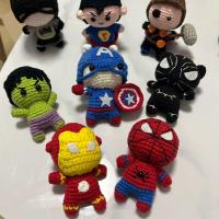 China Wholesale Hot Sale Handmade Crochet Plush Toys Animal Characters Anime Figures for sale