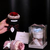 China Wholesale Preserved Scented Tulip Soap Flower Bouquet Yarn Wrapped DIY Adjustable Size  Festive Gift for Valentine Thanksgiving Decor for sale