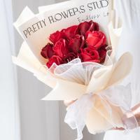 China Hot Selling Artificial Soap Flower Mother's Day Valentine's Day Gift Bouquet Soap Pink Rose Handmade Gift Box Flowers for sale