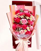 China New Design Handcrafted Big Size Soap Bouquet Mothers Day pink Gift Bouquet Valentine's Day Red Flower Father's Day Christmas for sale
