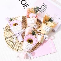 China Mini Bouquet Modern Minimalist Soap Flower Mini Dried Flower Bouquet Creative Wedding Guest Favor Holiday Decor Gift for sale