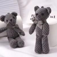 China Key Pendant Pendant Dolls Gifts Baby Gift Handmade Crochet Bear Toys Stuffed Doll Baby Comfort Doll Soft Plush Toys for sale