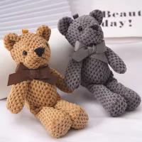 China Key Pendant Pendant Dolls Gifts Baby Gift Handmade Crochet Bear Toys Stuffed Doll Baby Comfort Doll Soft Plush Toys for sale