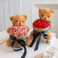 China Modern Cartoon Design Artificial Rose Flower Bulk Wholesale Multi-Holiday Decorative Gift With 20×20×25cm Package Size for sale