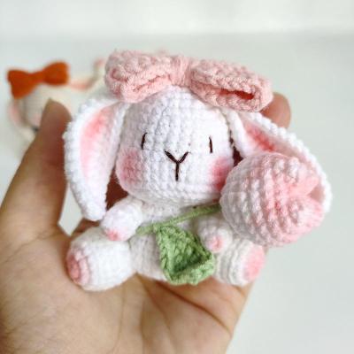 China Small Crochet Soft Knitted Animal Amigurumi Halloween Toys Kitting Spud Tattie Stuffed Cotton Fabric Dolls for sale