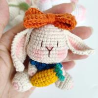China Small Crochet Soft Knitted Animal Amigurumi Halloween Toys Kitting Spud Tattie Stuffed Cotton Fabric Dolls for sale