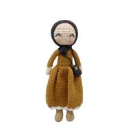 China Custom Crochet Handmade Beautiful Baby Gift Stuffed Toy Amigurumi Doll for Girl for sale
