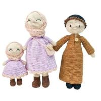 China Custom Crochet Handmade Beautiful Baby Gift Stuffed Toy Amigurumi Doll for Girl for sale