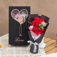 China Handmade Simulation Rose Soap Flower Bouquet Modern Eco-friendly Valentine Mother's Day Gift Cross-border Wholesale Present for sale
