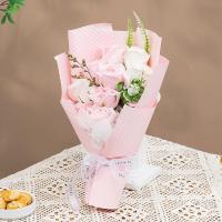 China Handmade Simulation Rose Soap Flower Bouquet Modern Eco-friendly Valentine Mother's Day Gift Cross-border Wholesale Present for sale