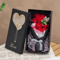China Handmade Simulation Rose Soap Flower Bouquet Modern Eco-friendly Valentine Mother's Day Gift Cross-border Wholesale Present for sale
