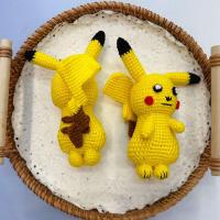 China Wholesale Custom Handmade Colorful Cute Crochet Cartoon Doll Cartoon Anime Character Handmade Crochet Toys for sale