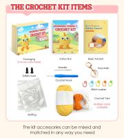 China Crochet Kit Craft DIY Easter Gift for Kids Children Kit De Crochet Crochet Kit for Beginners for sale