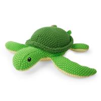 China Cute Baby Comforter Turtle Amigurumi Super Soft Plush 25CM Handmade Crochet Mesh DIY Toy for sale