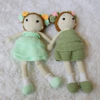 China Adorable Colorful Crocheted Handmade Dolls and Animals Stuffed Toys Amigurumi Crochet Toys for Baby Girl and Boy for sale