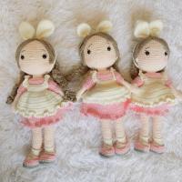 China Adorable Colorful Crocheted Handmade Dolls and Animals Stuffed Toys Amigurumi Crochet Toys for Baby Girl and Boy for sale