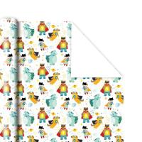 China Inkjet Printed Gift Wrap Paper Roll Fade Resistant 80gsm for sale