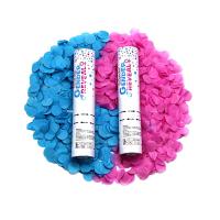 China Reveal Gender Confetti Cannon Biodegradable Party Poppers For Baby Shower for sale
