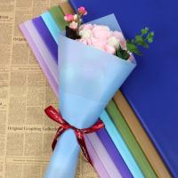 China Matt Surface Florist Wrapping Paper Plastic Film 58cm*58cm for sale