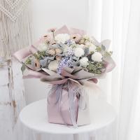 China Customized Double Color Florist Wrapping Paper 60 Micron Waterproof Bouquet Paper for sale