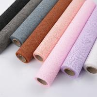 China 50cm*5Y Flower Bouquet Plastic Wrapper Polyester Christmas Decorative Mesh Roll for sale