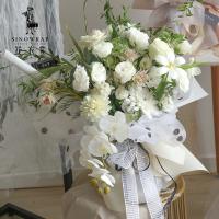 China Polka Dot Pattern Eco-Friendly Nonwoven Florist Wrapping Paper Sheets 60cm*60cm for sale