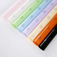 China Hollowed Transparent OPP Florist Wrapping Paper 0.035mm Thick Plastic Film for sale