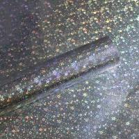 China Gold Silver Glitter Sparkly Gift Wrap Paper Roll Plastic Sheet 72cmx52cm for sale