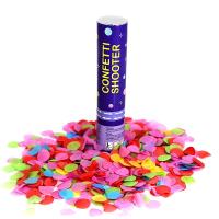 China Circle Paper Birthday Party Confetti Cannon Poppers 20cm For Decoration for sale