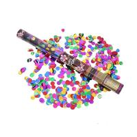China Metallic Foil Party Eco Friendly Wedding Confetti Poppers Transparent for sale