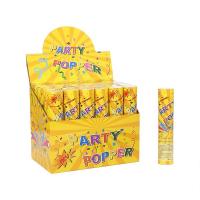 China Gold Metallic Foil Streamer Party Confetti Cannon 20cm Disposable for sale