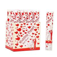 China 30cm Red Heart Foil Party Confetti Cannon Shooter Outdoor Indoor Use for sale