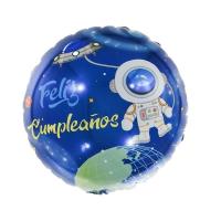 China Round Happy Birthday Letter Air Filled Foil Balloons 18 Inch Mylar Balloons for sale
