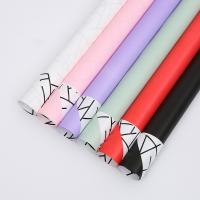 China Double Side Patterned Plastic Flower Florist Wrapping Paper 58cm*58cm for sale